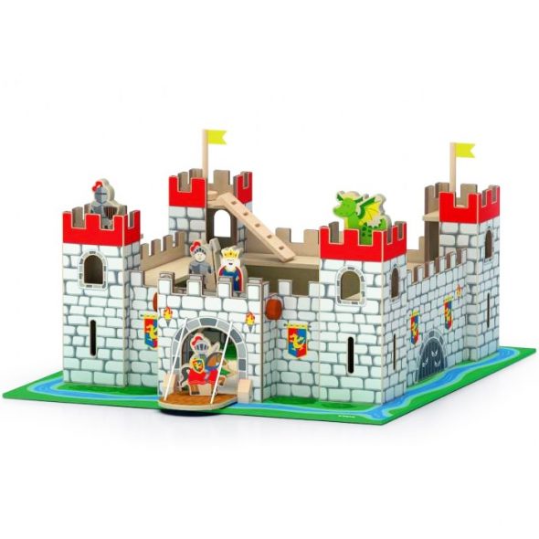 Castel Din Lemn - Joc Viga Pentru Copii 3+ Ani - Jucarici.ro