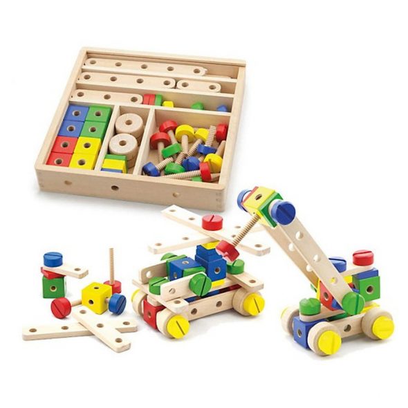 Set De Construit Din Lemn Viga Toys - Copii 3+ Ani - Jucarici.ro